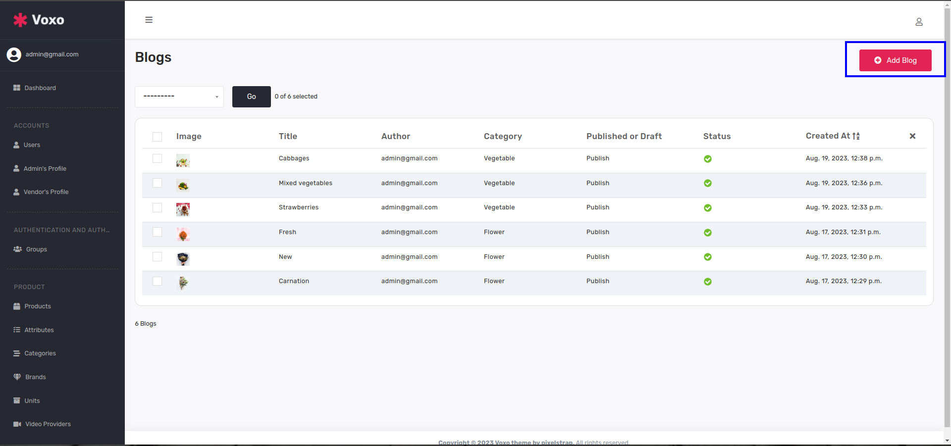 Voxo Html Documentation