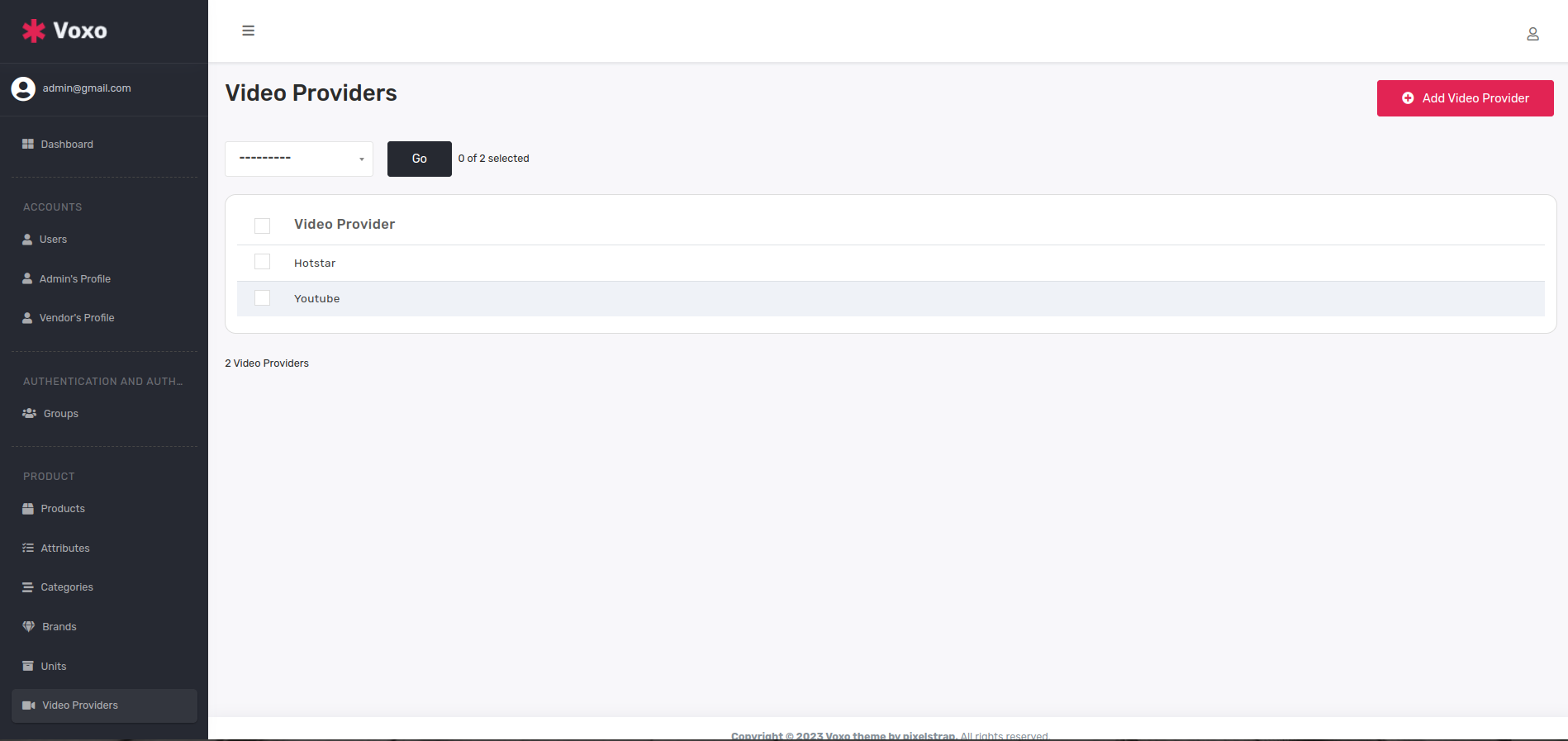 Voxo Html Documentation